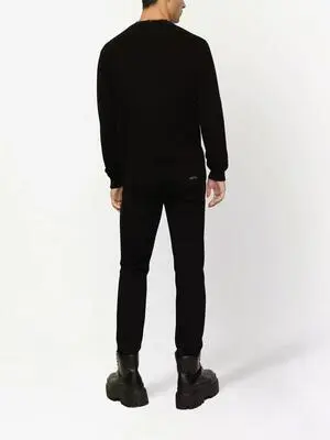 Dolce & Gabbana Logo Appliqué Slim-cut Jeans