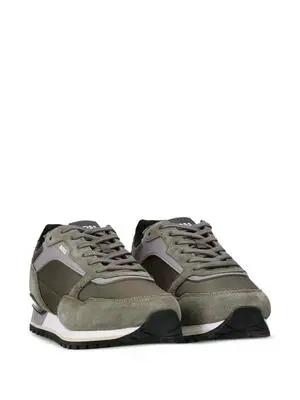 BOSS Suede-trimmed Mesh Sneakers