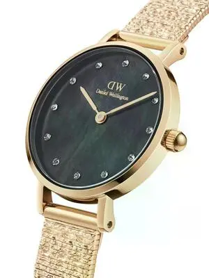 DANIEL WELLINGTON Petite Pressed Studio Lumine 28mm Timepiece - Black