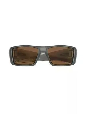 Oakley Heliostat Rectangle-frame Sunglasses - Grey