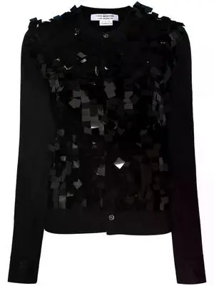 Comme Des Garçons Paillette Embellishment Cardigan