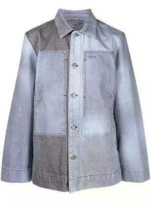 OBJECTS IV LIFE Two-tone Denim Shirt Jacket