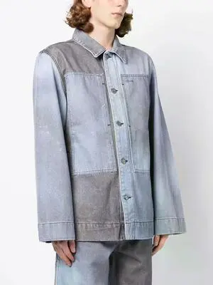 OBJECTS IV LIFE Two-tone Denim Shirt Jacket