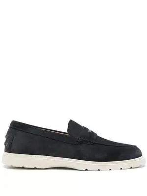 TOD'S Logo-plaque Gommino-detail Loafers - Blue