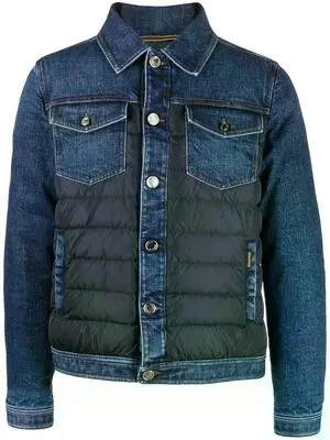 MOORER Contrast Denim Jacket