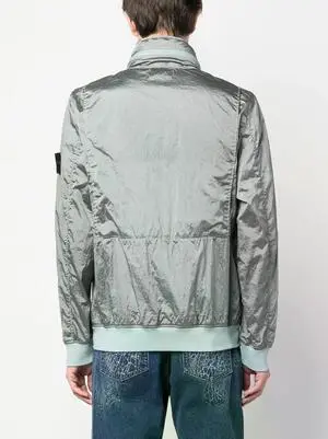 Stone Island Compass-patch Long-sleeved Bomber Jacket