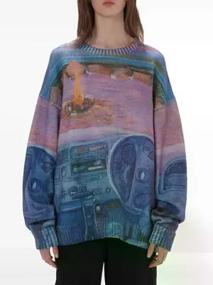 JW Anderson Printed Wool-blend Jumper