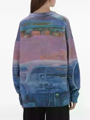 JW Anderson Printed Wool-blend Jumper