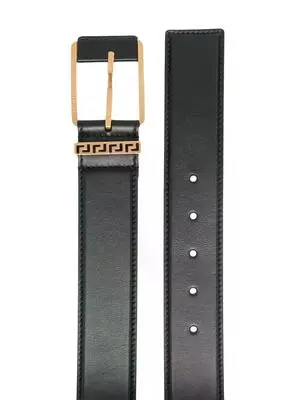 Versace Greca Accent Leather Belt