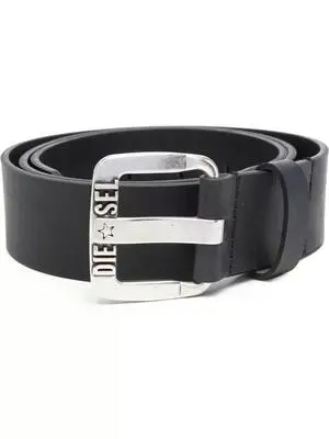 DIESEL® B-star Ii Leather Belt - Black