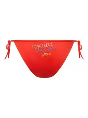 Dsquared2 Embroidered Bikini Briefs - Red