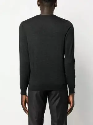 ZANONE V-neck Virgin Wool Jumper - Grey