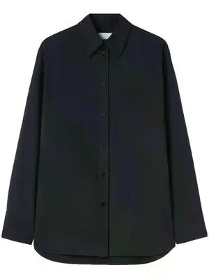 JIL SANDER Long-sleeve Wool Shirt - Blue