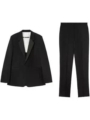 JIL SANDER Single-breasted Wool Suit - Black