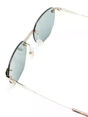 Dunhill Geometric-frame Sunglasses - Gold