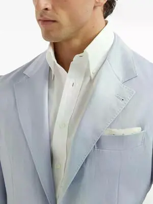 Brunello Cucinelli Twill-weave Blazer - Blue