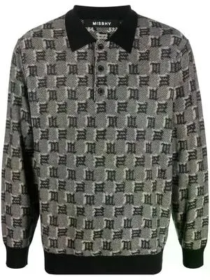 MISBHV Logo-jacquard Polo Jumper