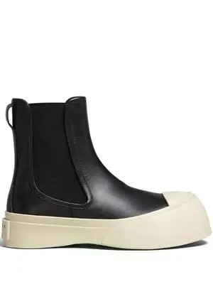 Marni Pablo Leather Chelsea Boots - Black