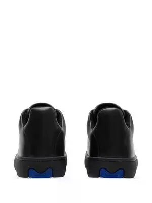 Burberry Leather Sneakers With Equestrian Knight Motif