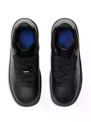 Burberry Leather Sneakers With Equestrian Knight Motif
