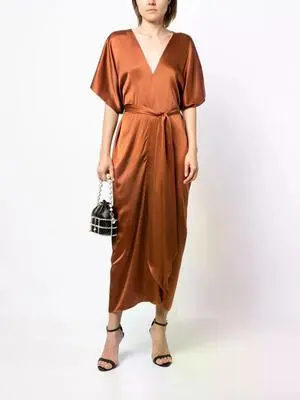 Voz Tied-waist Kaftan Dress