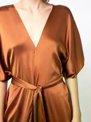Voz Tied-waist Kaftan Dress
