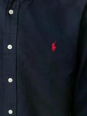 Polo Ralph Lauren Embroidered Logo Button-down Shirt - Blue