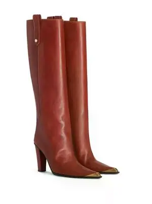 Etro Metallic Toe-cap Knee-high Boots