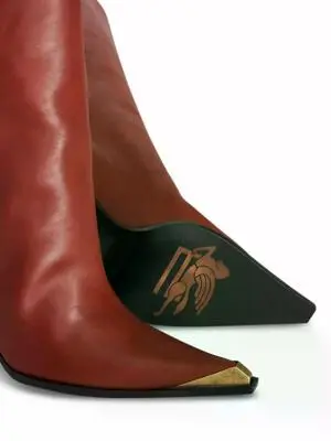 Etro Metallic Toe-cap Knee-high Boots