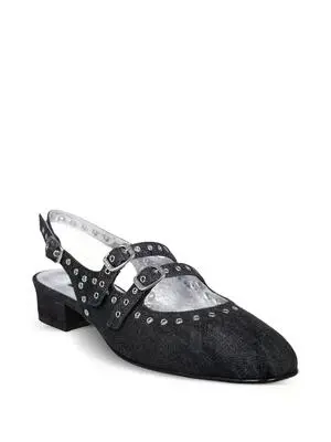 CAREL Slingback Pumps With Buckle Fastening - Black