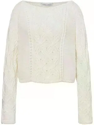 Alberta Ferretti 3d-knit Cotton-cashmere Sweater