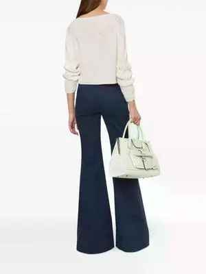 Alberta Ferretti 3d-knit Cotton-cashmere Sweater