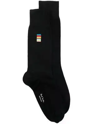 Paul Smith Artist Stripe Socks - Black