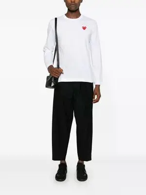 Play Comme Des Garcon Appliqué Long-sleeve T-shirt