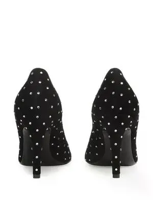 SERGIO ROSSI Embellished Sculpted Heel Pumps