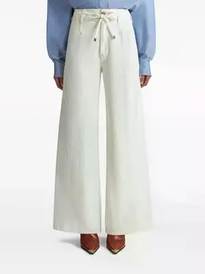 Etro Belted High-rise Wide-leg Jeans