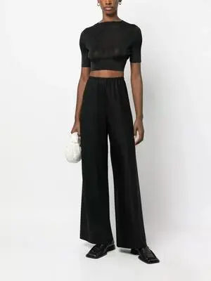 THE ROW High-waisted Wide-leg Trousers