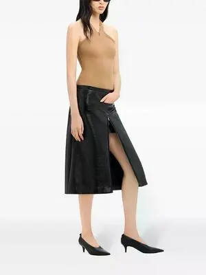 COURREGES Logo-embroidered Ribbed Tank Top