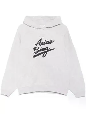 ANINE BING Harvey Logo Print Hoodie