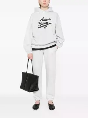 ANINE BING Harvey Logo Print Hoodie