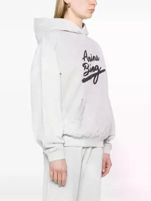 ANINE BING Harvey Logo Print Hoodie