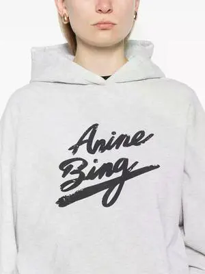 ANINE BING Harvey Logo Print Hoodie