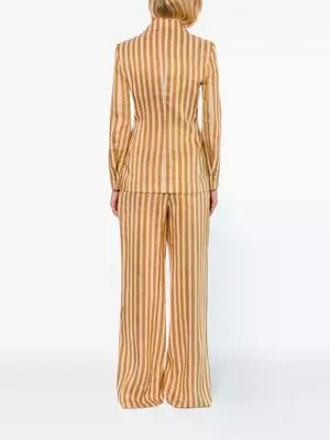 Alberta Ferretti Striped Wide-leg Trousers