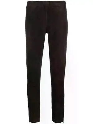 P.a.r.o.s.h Slim-fit Suede Trousers