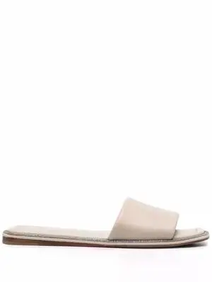 Brunello Cucinelli Square Toe Sandals For Women