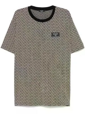 Balmain Pb Labyrinth Jacquard T-shirt