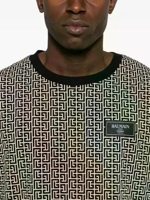 Balmain Pb Labyrinth Jacquard T-shirt