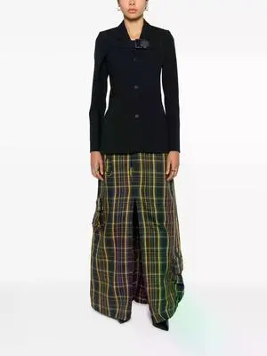 Off-White Buckled Virgin Wool Blazer