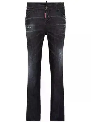 Dsquared2 Washed Denim Jeans - Black