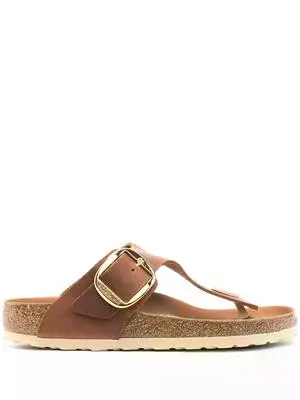 BIRKENSTOCK Gizeh Buckle Sandals - Brown